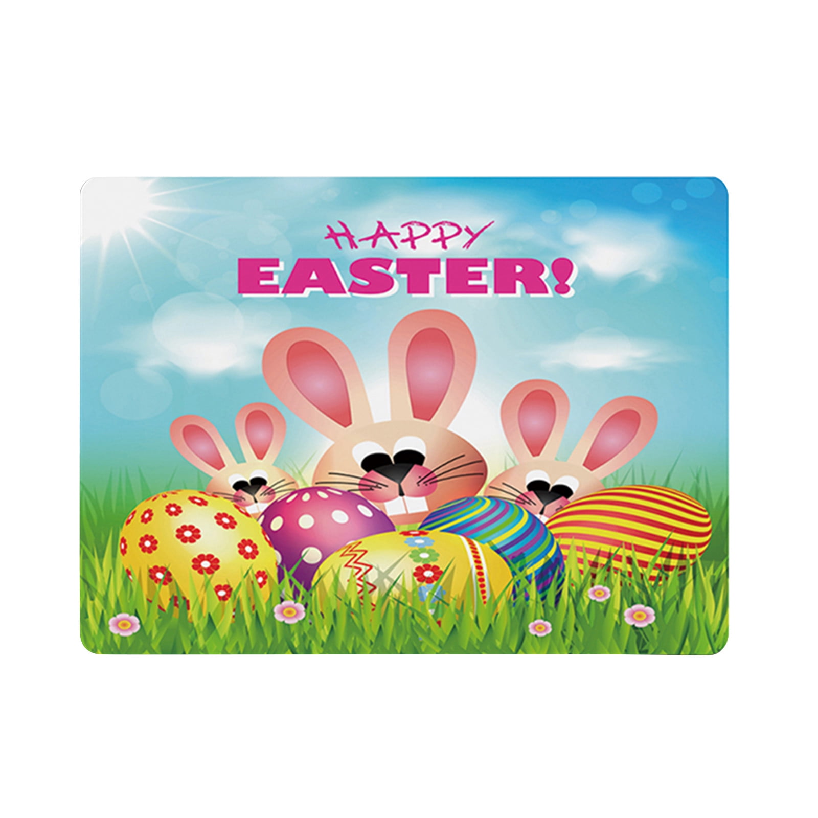 Costeam 9.4x7.9 Inch Easter Egg Print Mouse Pad，Non Slip Desk Mat for ...