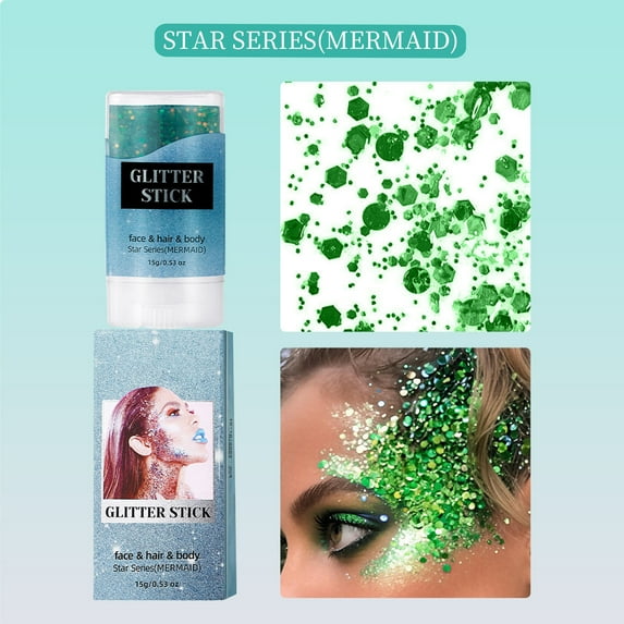 Costeam Body and Hair Glitter Stick Sparkling Formula Long Lasting ...