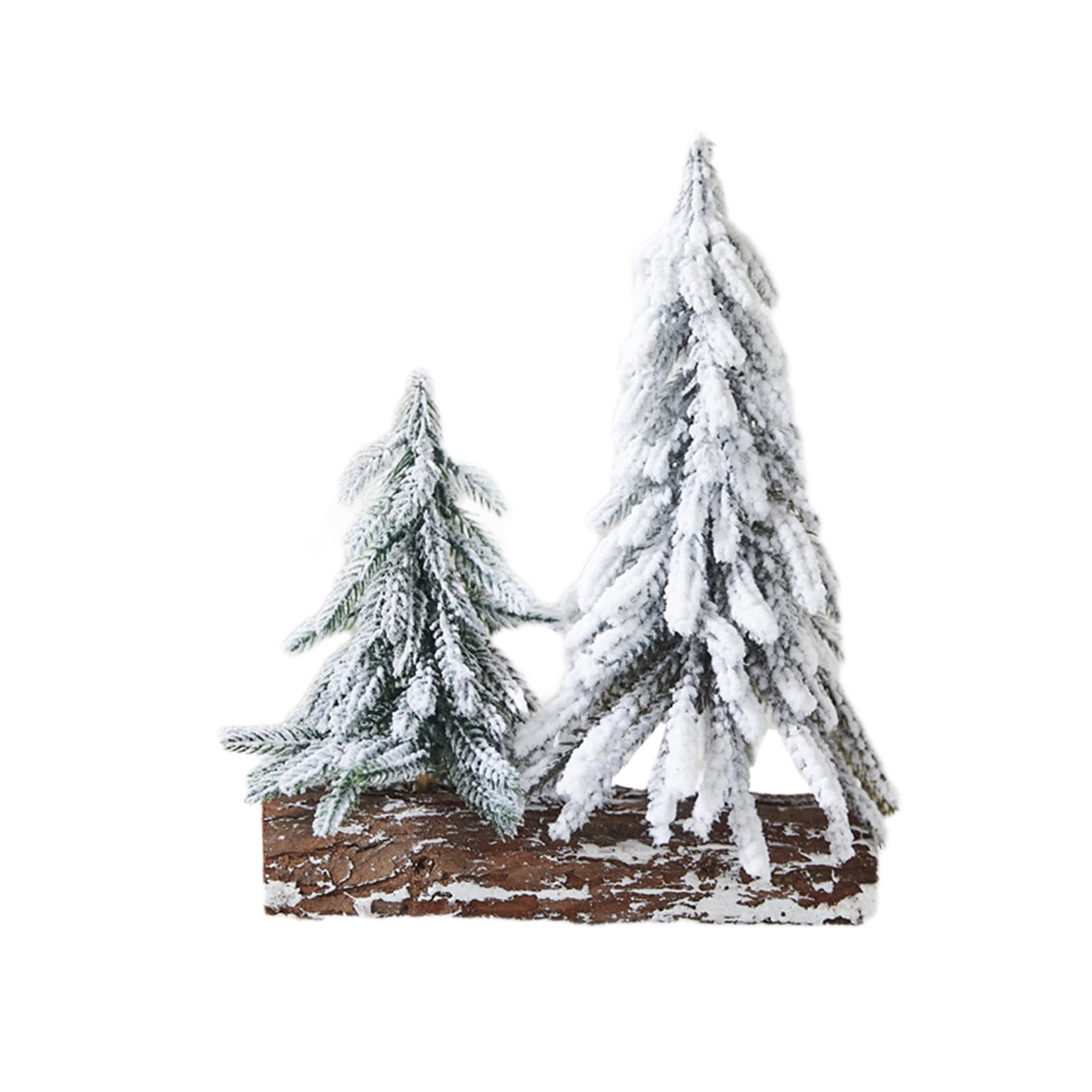 Costeam Christmas Mini Snowing Tree Decorations Small Desktop Props ...