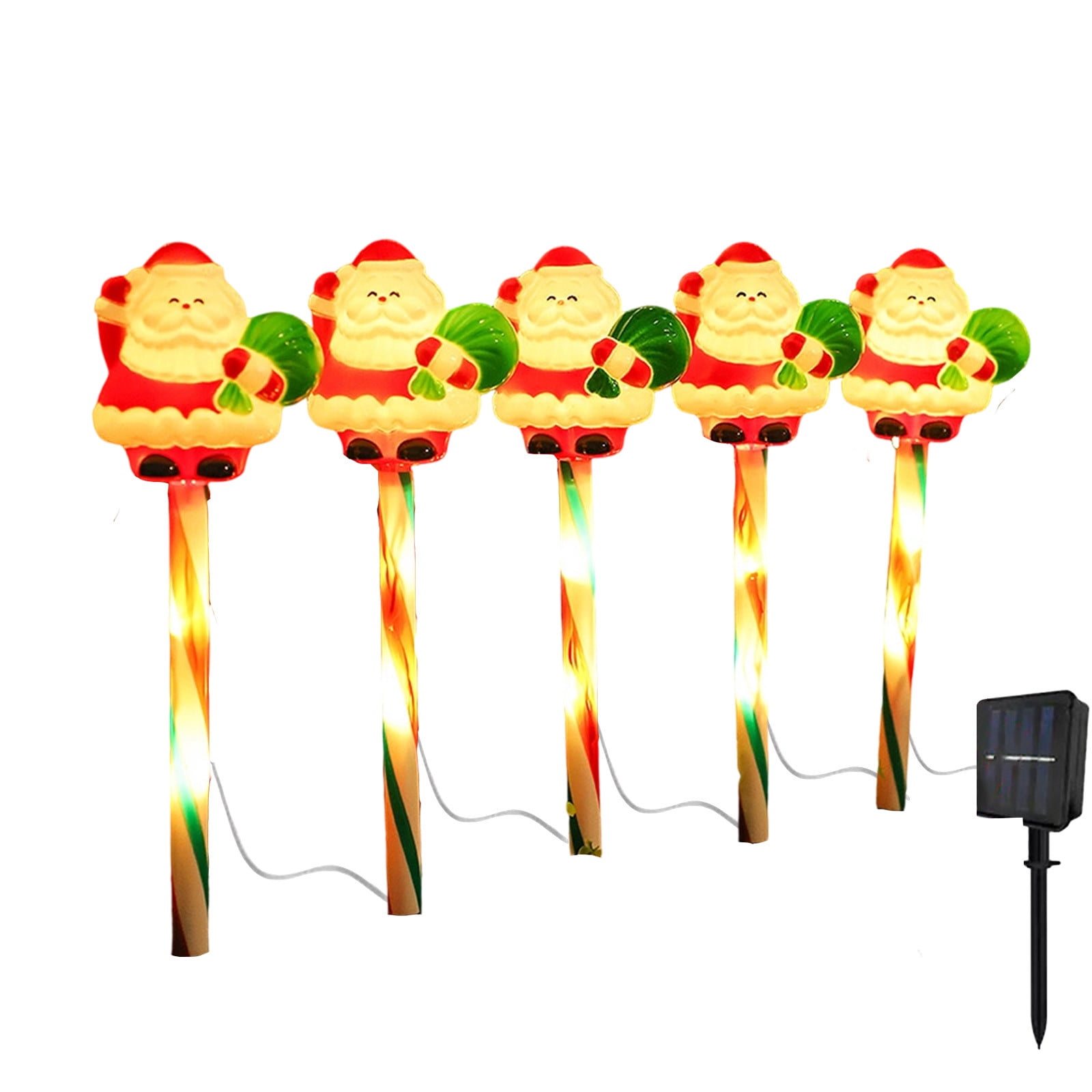 Costeam Christmas Solar Ground Insert Lights Outdoor Garden Yard ...