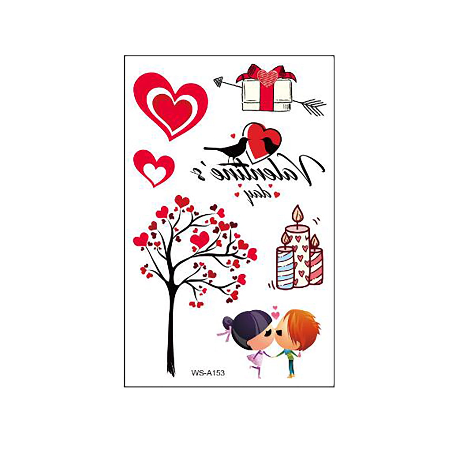 Costeam Crystal Couple Confession Sticker Set，Face and Arm Decals for ...