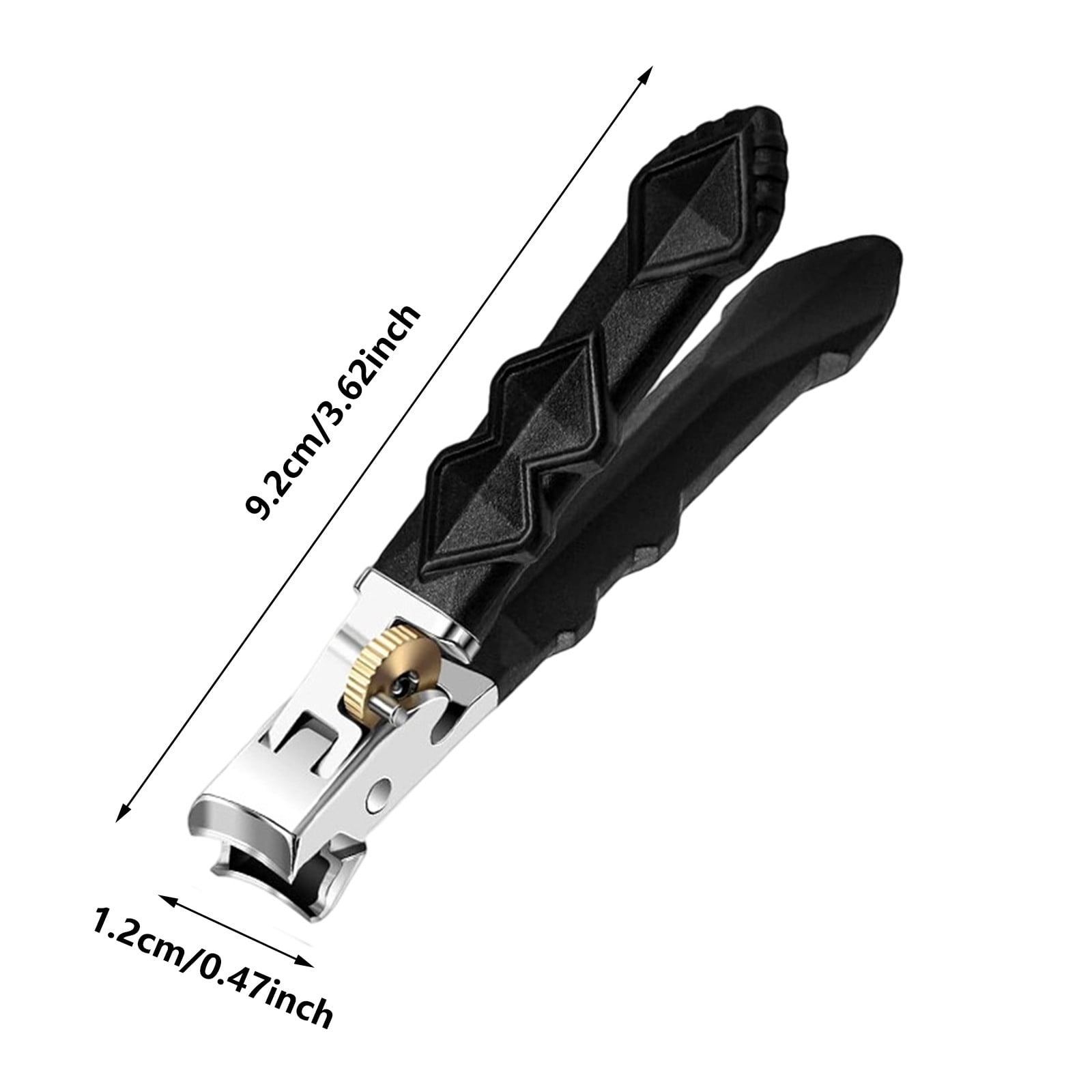 Costeam Curved Jaw Nail Clipper and Silver Nail File Set，Leather Case ...