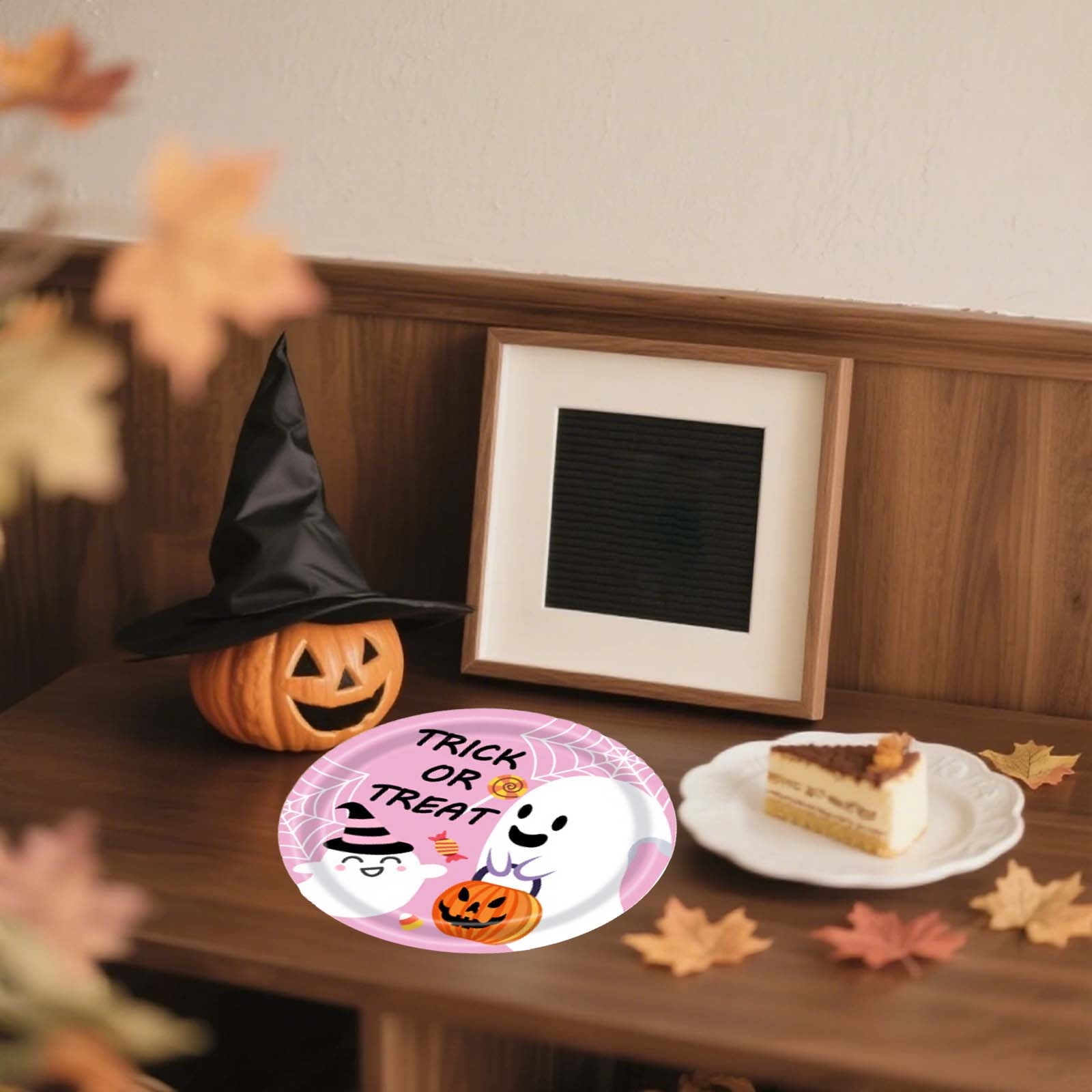Costeam Cute Halloween Party Decorations Tableware Set Cute Pumpkin ...
