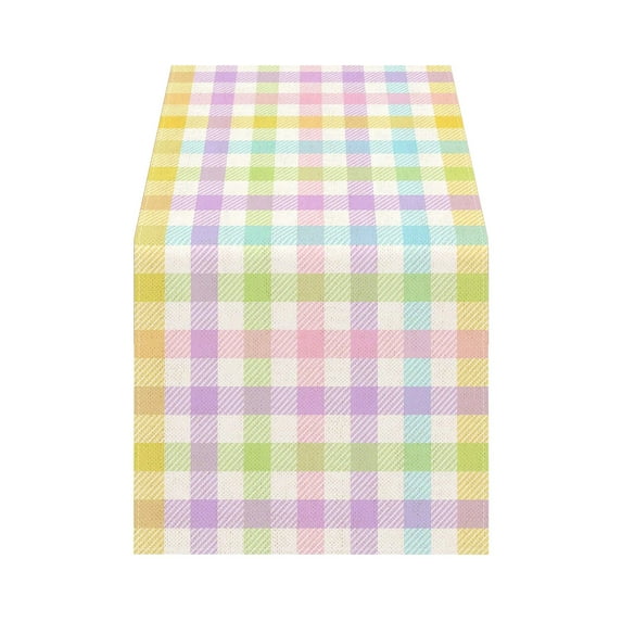 Costeam Easter Linen Woven Table Runner，Heat Resistant Non Slip Mat for ...