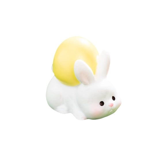 Costeam Easter Miniature Landscape Figurine Set，Cartoon Egg Bunny Gnome ...