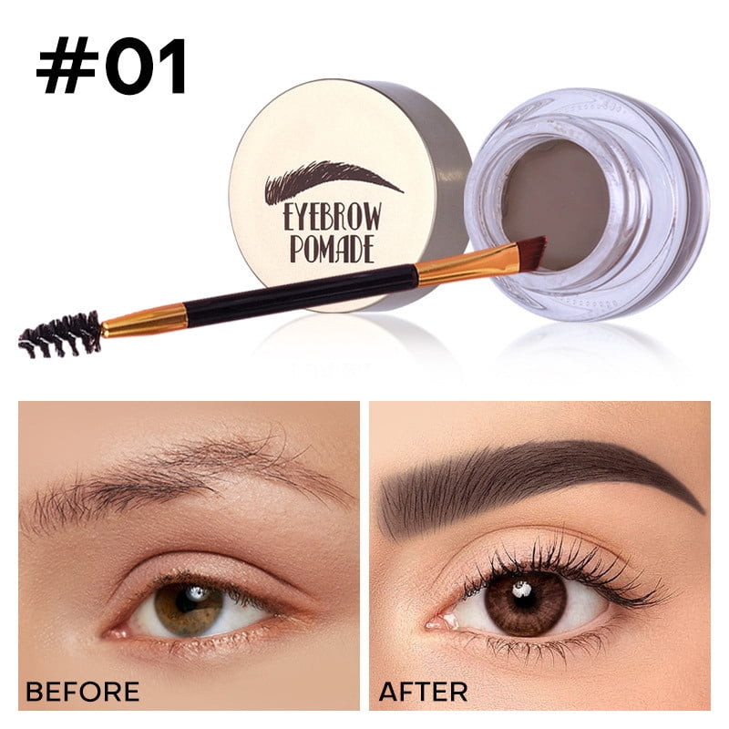 Costeam Eyebrow Tint Cream 0.11 Ounce with Eyebrow Comb Set Long ...