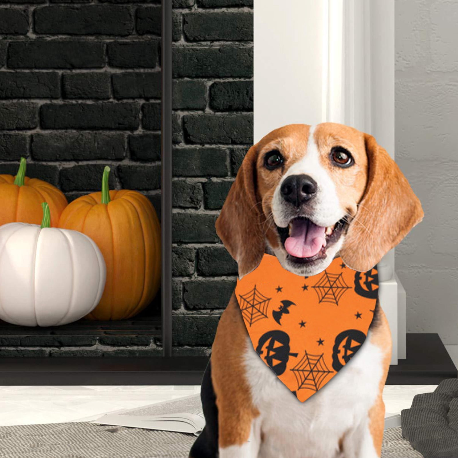 Costeam Halloween Dog Bandanas,Triangle Pet Scarfs,Suitable for Puppies ...