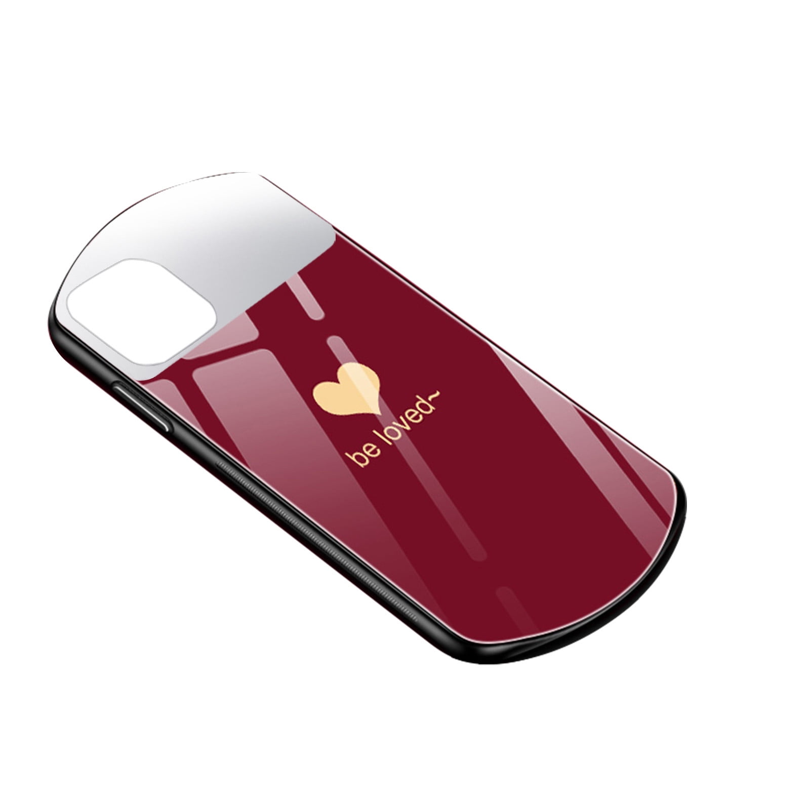 Costeam IPhone 12 Pro Heart Shape Shield Phone Case with Mirror ...