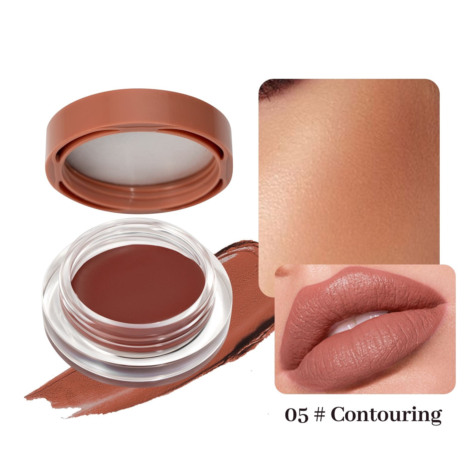 Costeam Lip and Cheek Tint 0.12 Oz，2 In 1 Cream Blush Lip Stain for ...