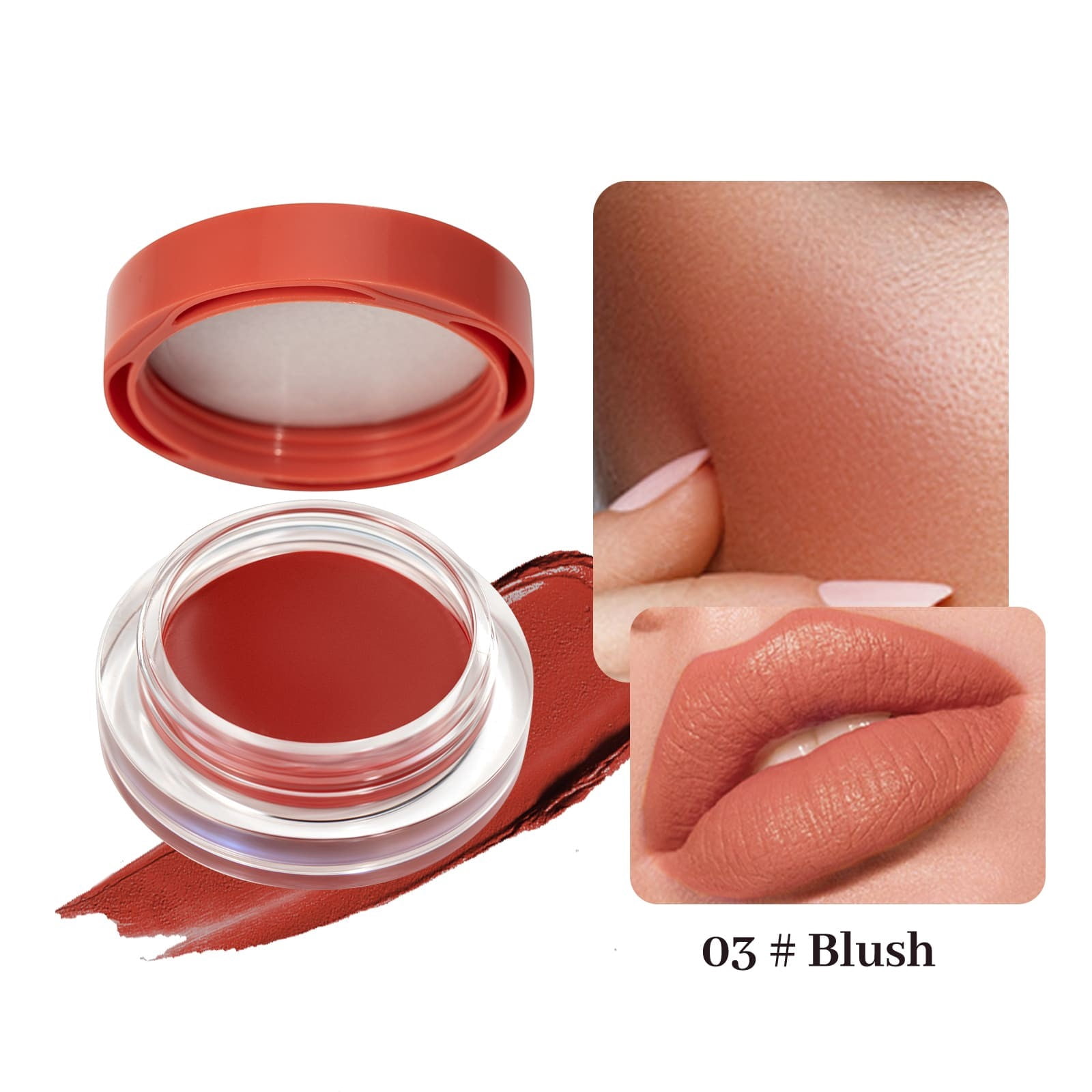 Costeam Lip and Cheek Tint 0.12 Oz，2 In 1 Cream Blush Lip Stain for ...