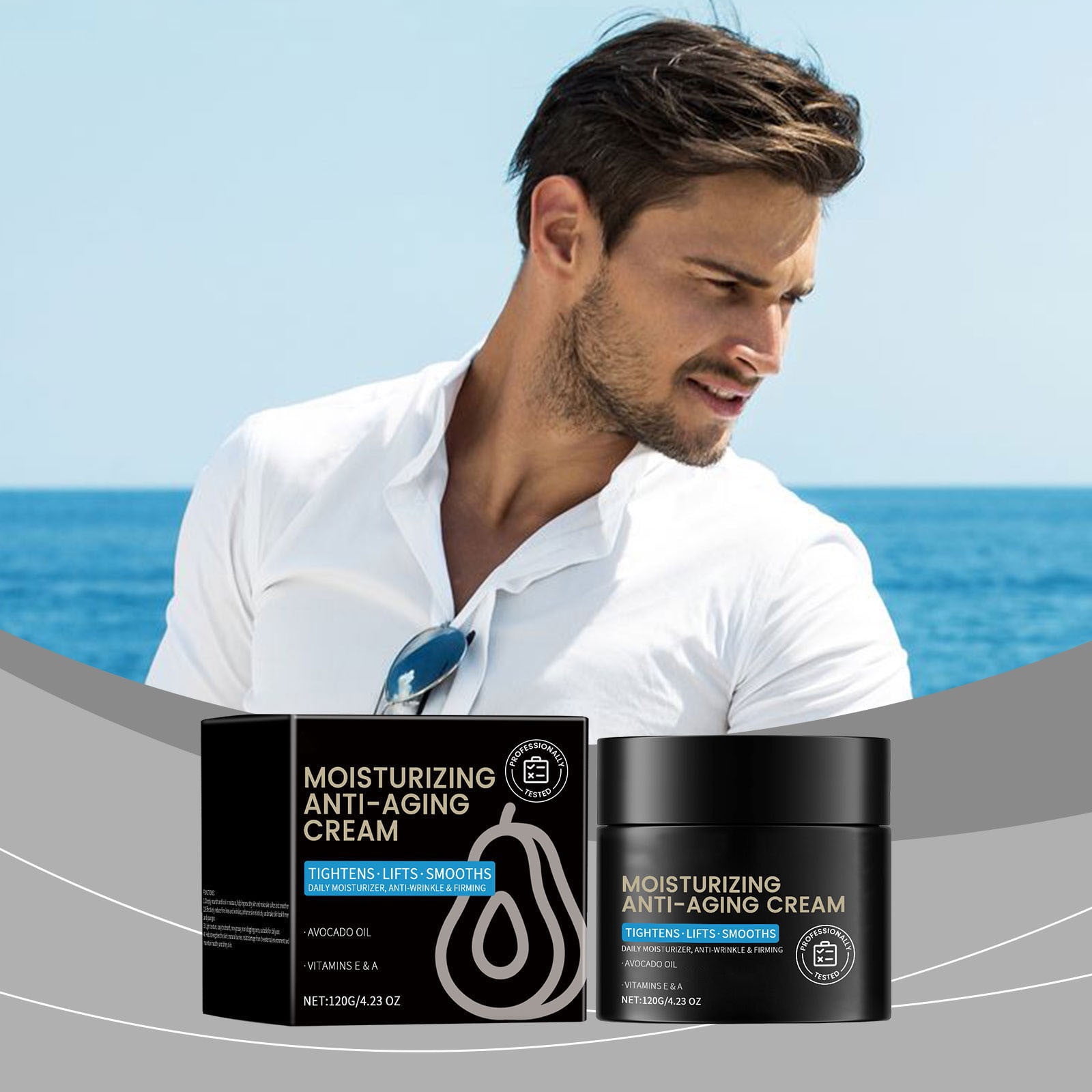 Costeam Men's Anti Aging Skin Care Cream 4.23 Oz Oil Control Cream for ...