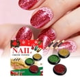 Costeam Mirror Effect Glitter Nail Art Set Sparkly Glitter Kit for Diy ...