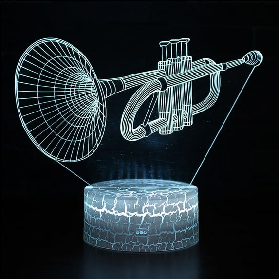 Costeam Musical Instrument Shaped LED Night Light，16-color Remote ...