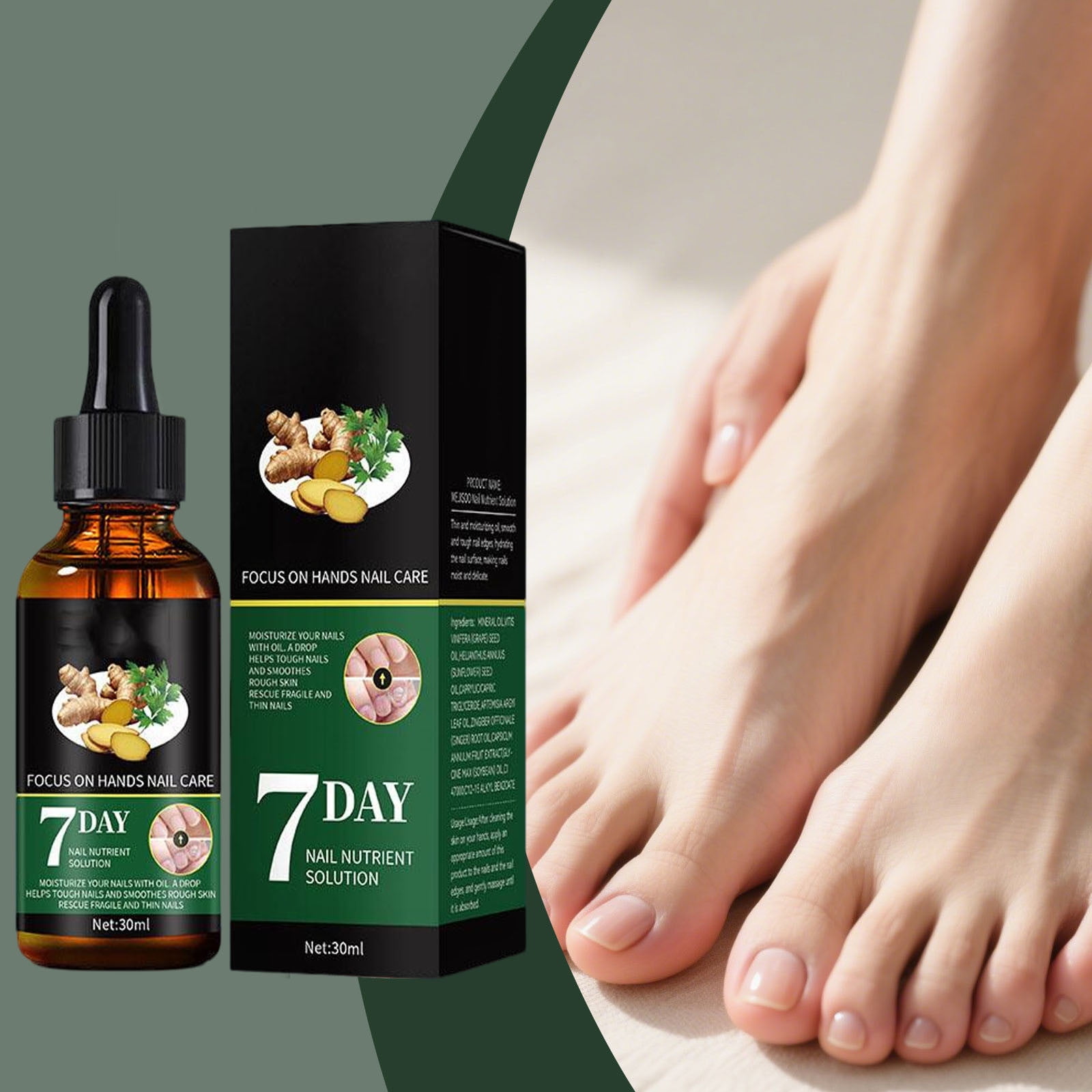 Costeam Nail Care Solution 1.0 Fl Oz Gentle Nail Treatment for Hand and ...