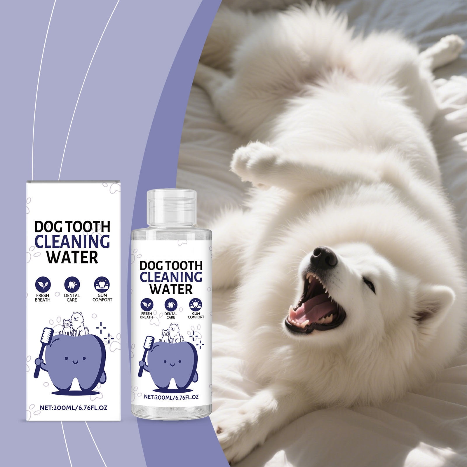 Costeam Pet Safe Edible Mouthwash，Gentle Formula for Pet Oral Hygiene ...