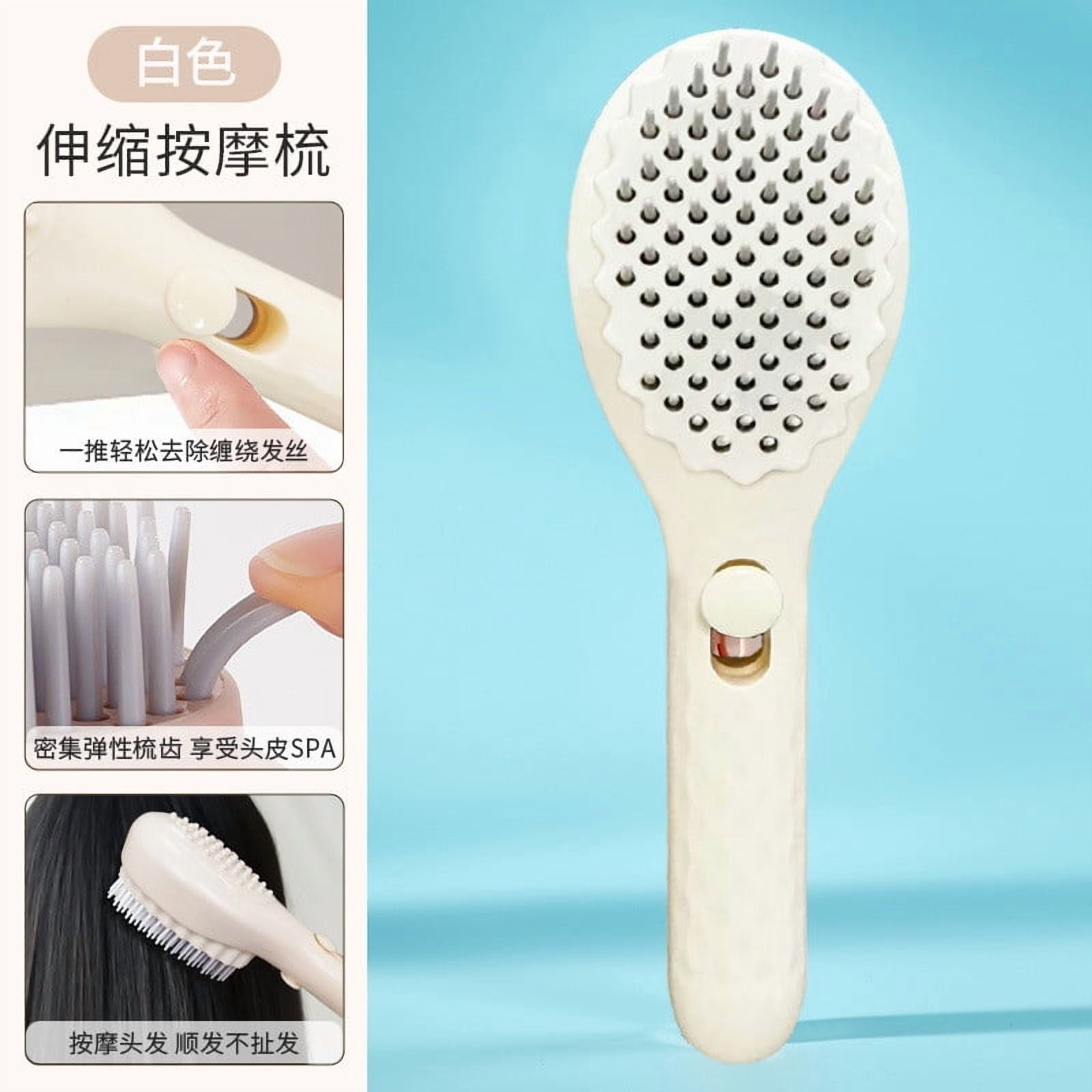 Costeam Retractable Hair Massage Comb Foldable Comb for Scalp Massage ...