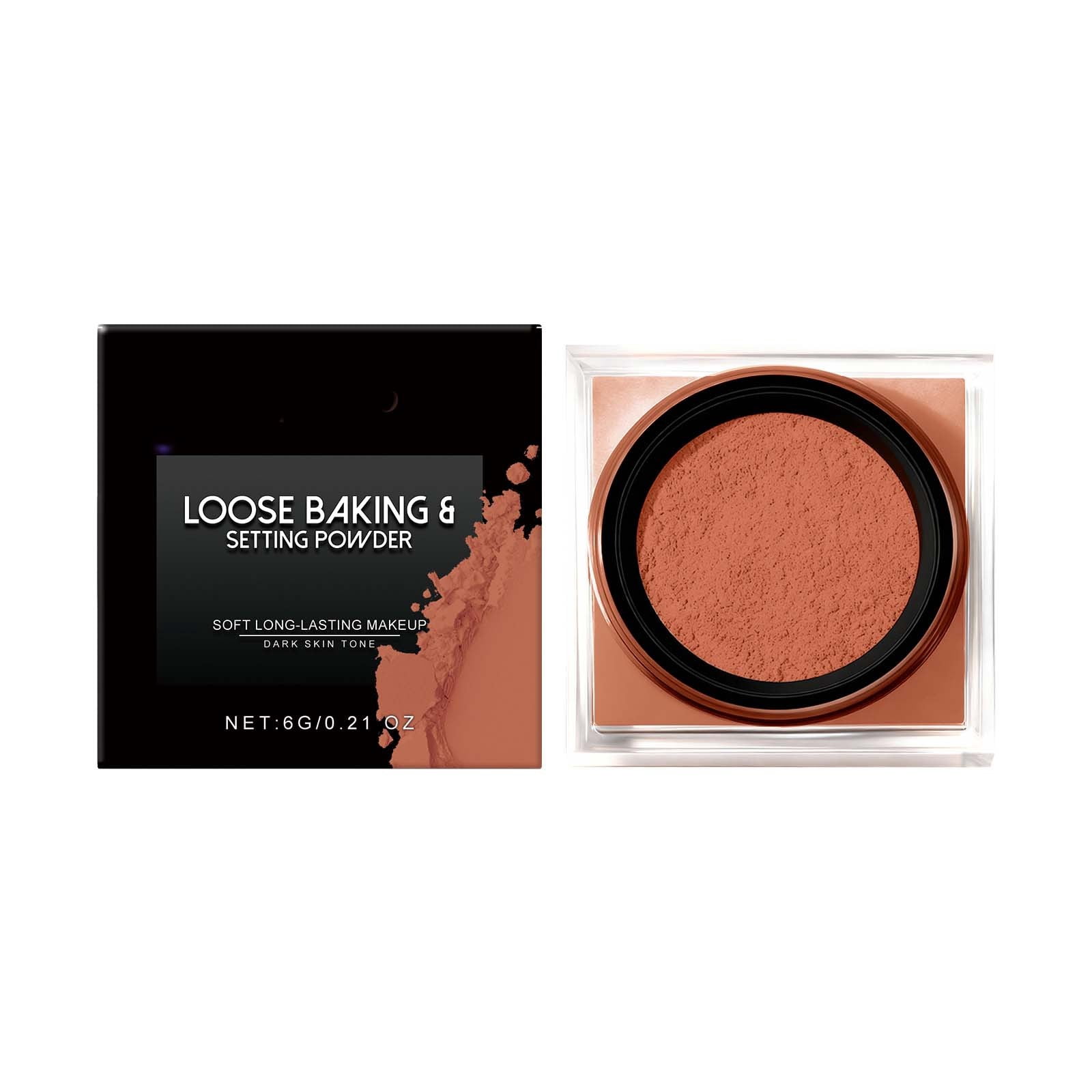 Costeam Setting Powder Compact 0.21 Oz，Oil Control Mattifying Powder ...
