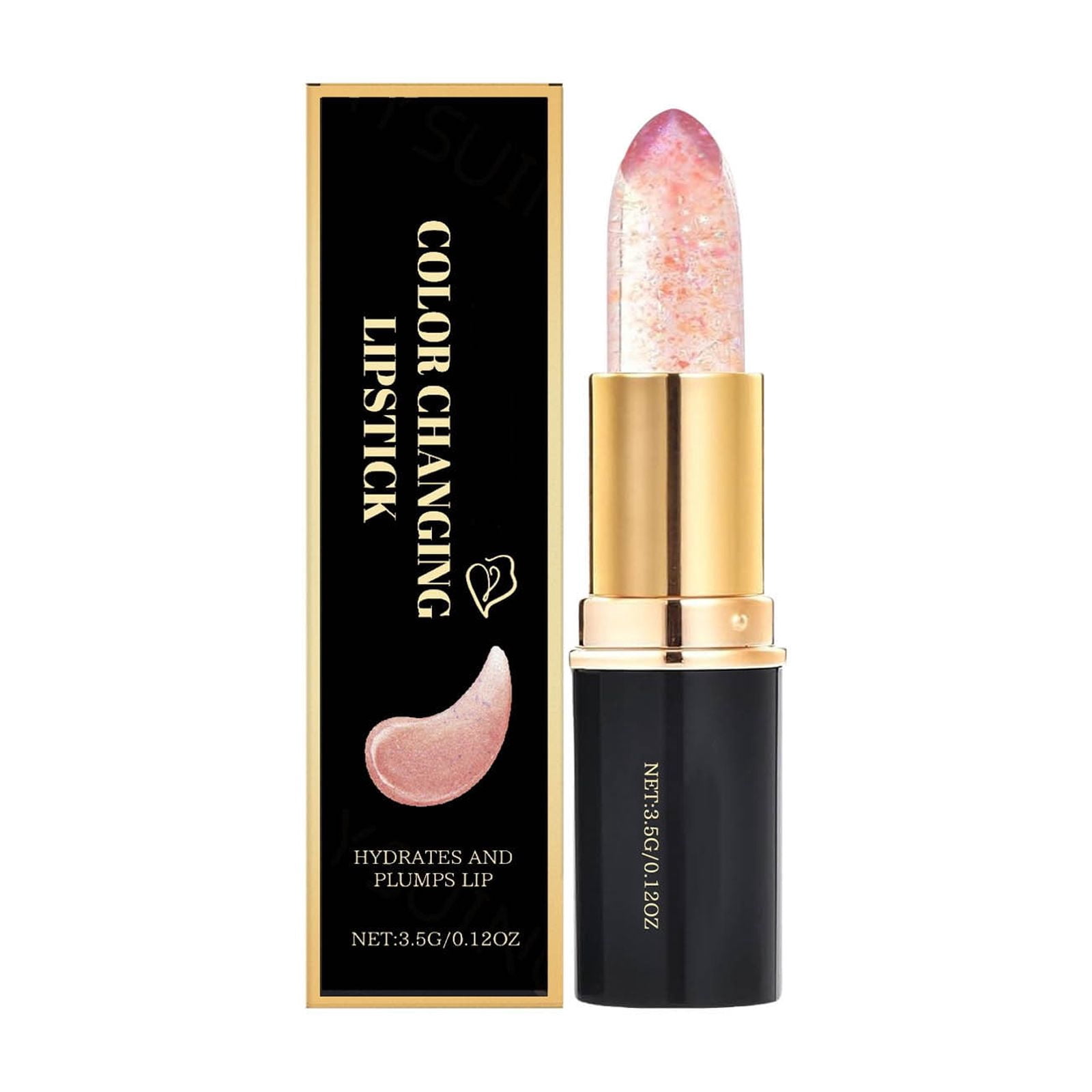 Costeam Shimmer Color Changing Nourishing Lipstick，Glittery Adaptive ...