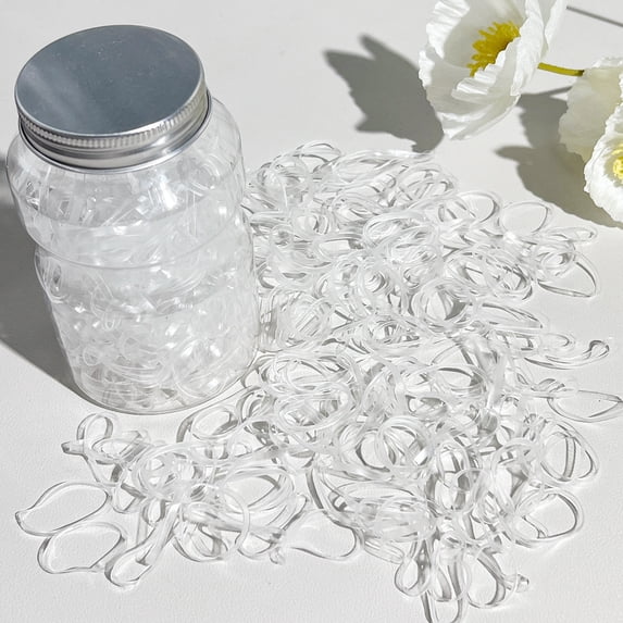 Costeam Small Elastic Hair Ties High Stretch Non Damage Color Dot ...