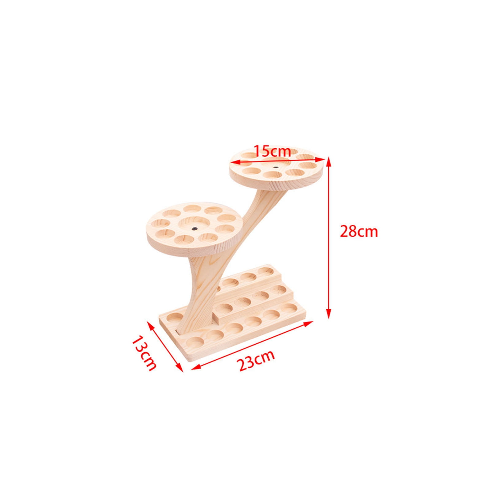 Costeam Solid Wood Essential Oil Organizer Multilayer Storage Rack for ...