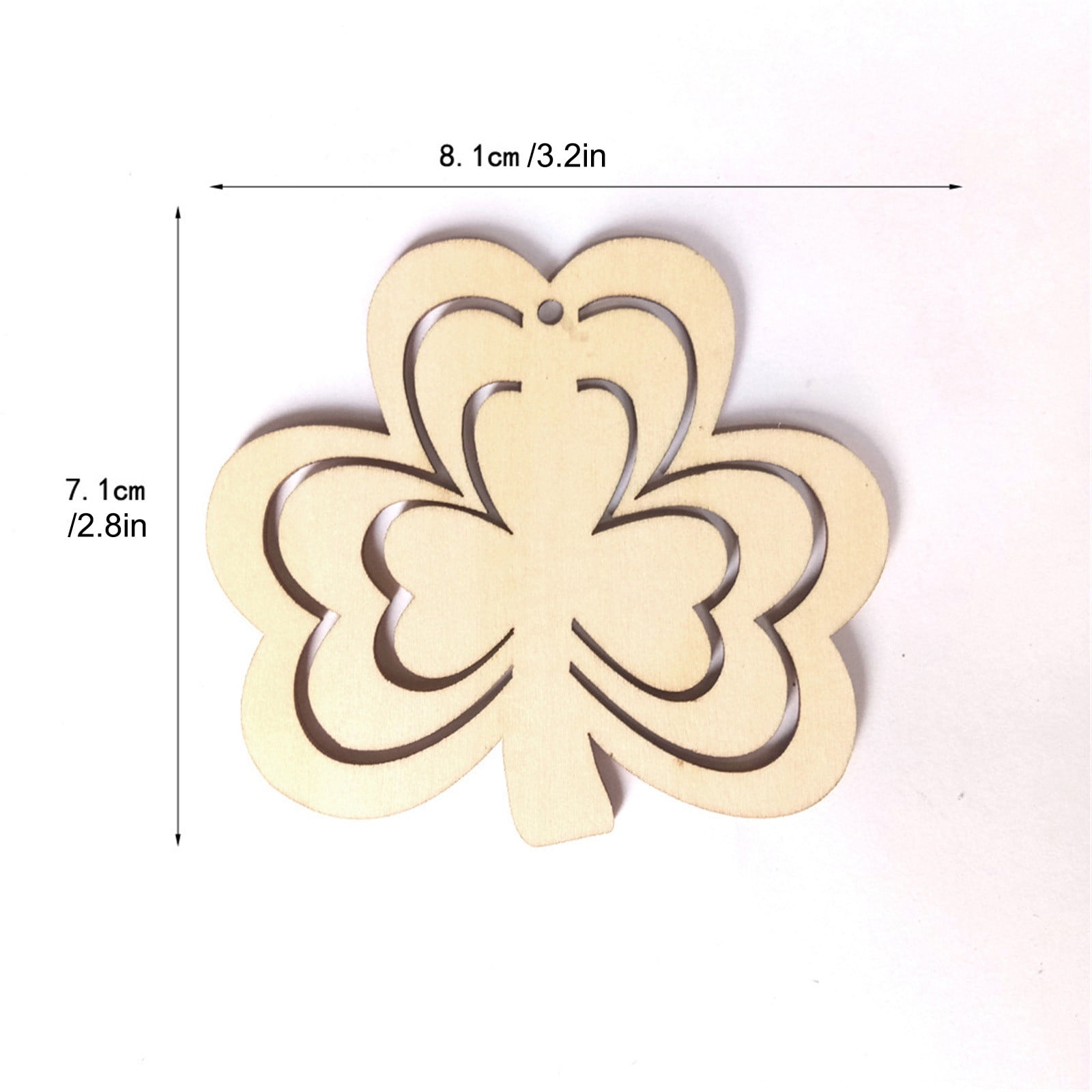 Costeam St Patrick's Day Luck Themed Wooden Mini Ornament Set，DIY Irish ...