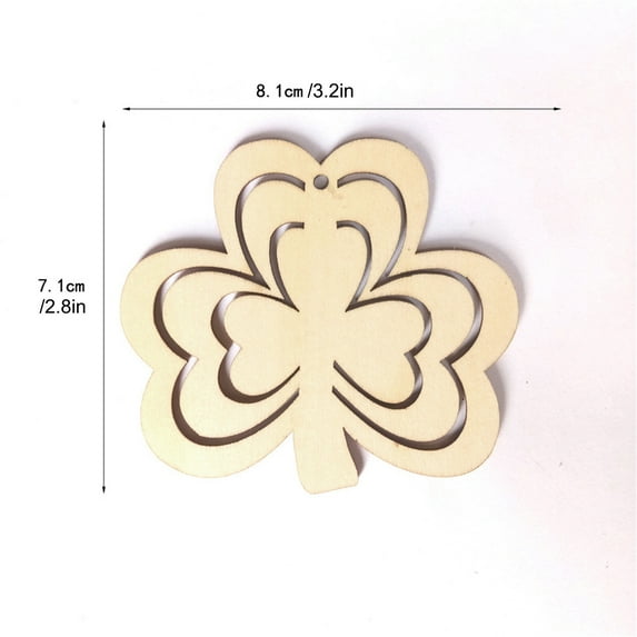 Costeam St Patrick's Day Luck Themed Wooden Mini Ornament Set，DIY Irish ...