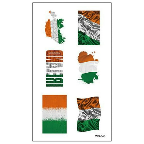 Costeam St Patrick's Day Temporary Tattoo Sticker Set，Irish Carnival ...