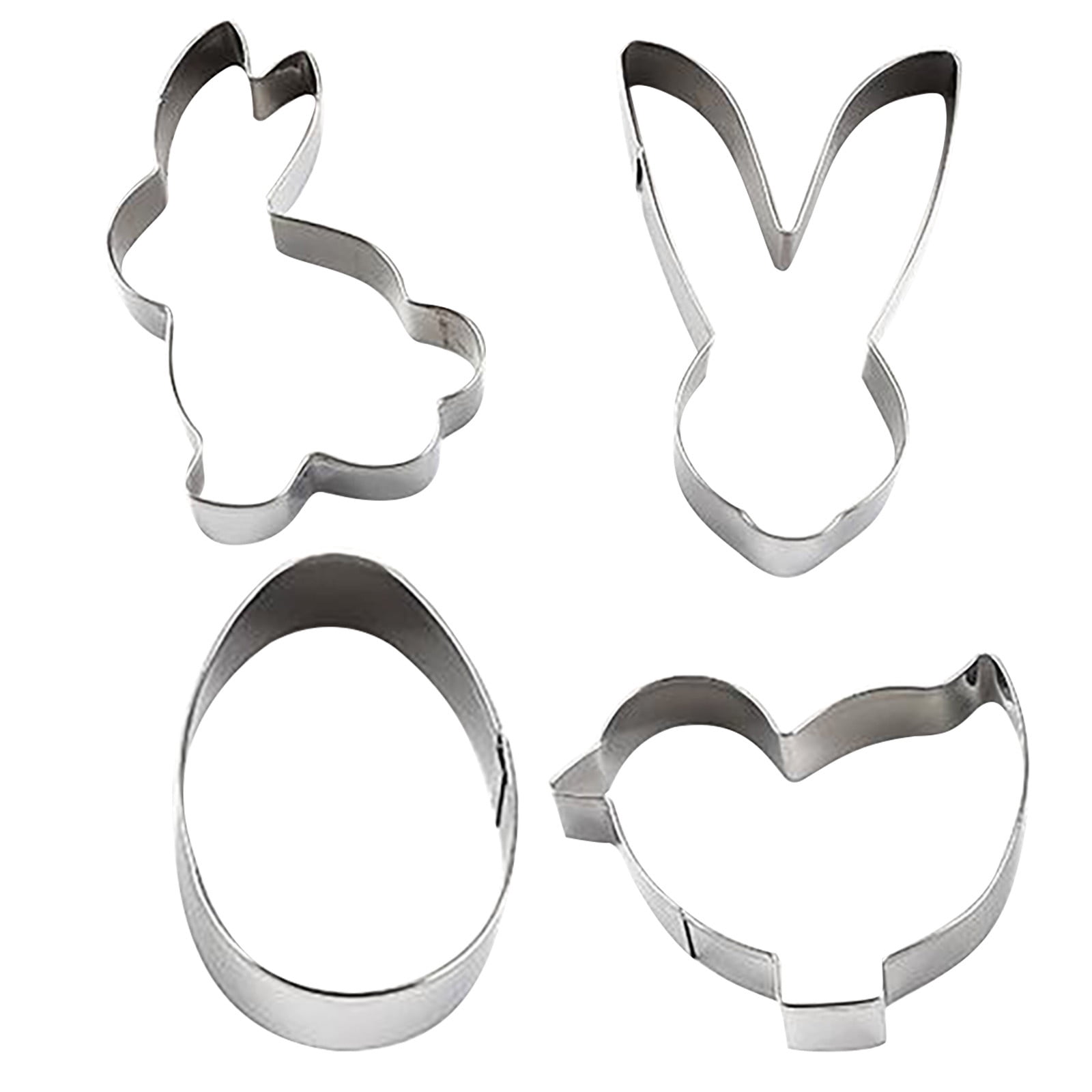Costeam Stainless Steel Easter 3D Rabbit Egg Chick Cookie Cutter ...