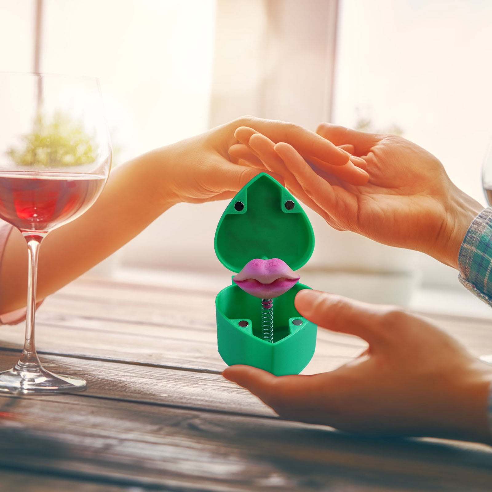 Costeam Valentine's Day 3D Printed Pop Up Lip Surprise Gift Box ...