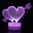 Costeam Valentine’s Day LED Colorful Gradient Night Light，Remote ...