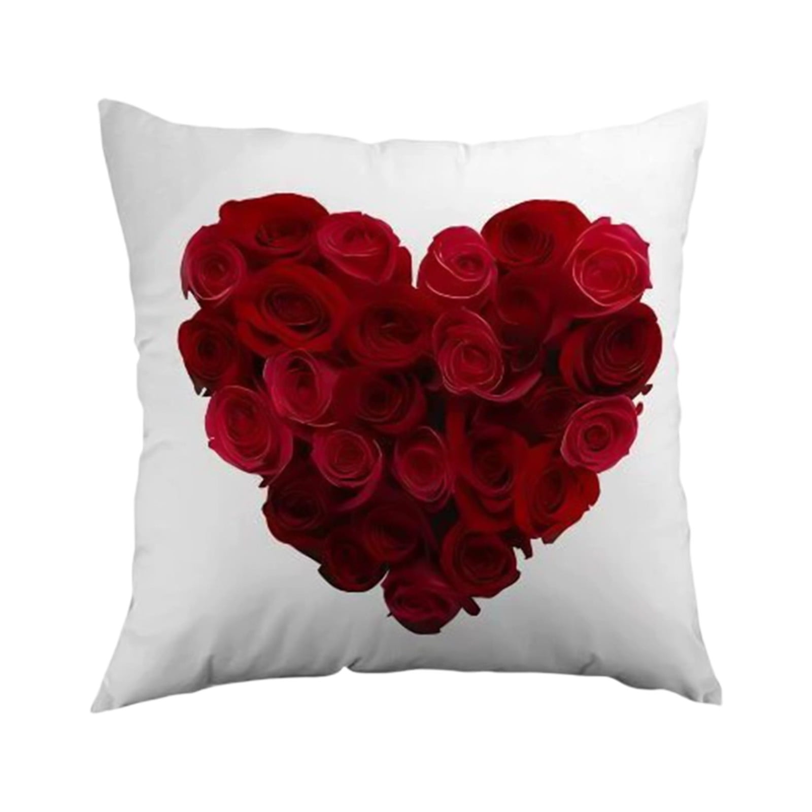 Costeam Valentine's Day Printed Pillowcase，Romantic Cushion Cover For ...
