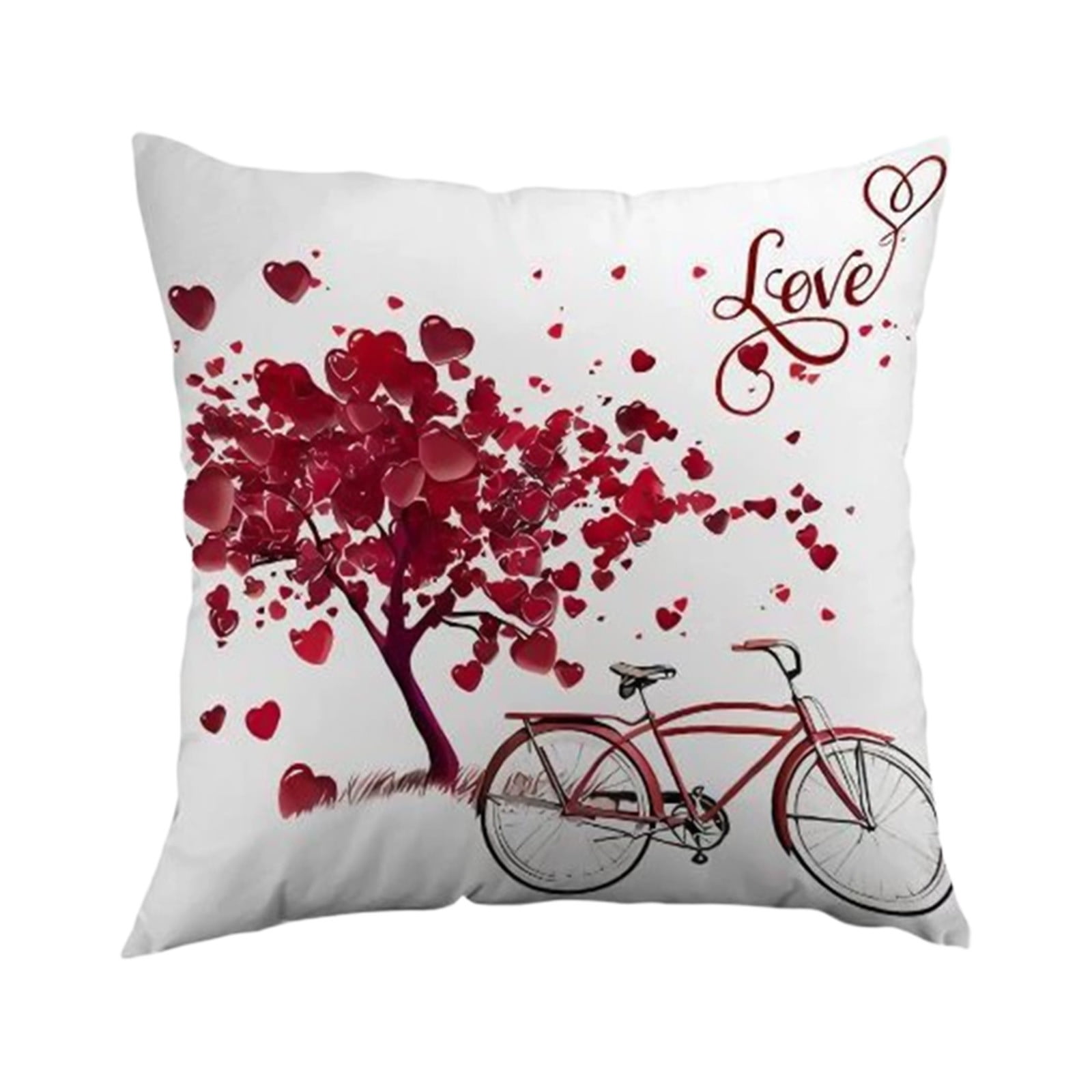 Costeam Valentine's Day Printed Pillowcase，Romantic Cushion Cover For ...