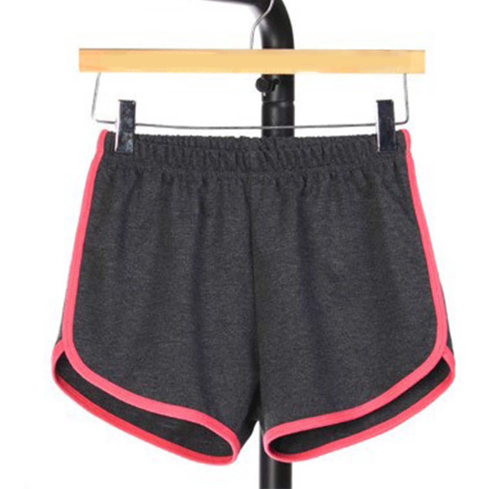 Costeam Womens Athletic Dolphin Shorts Elastic Waist with White Trim ...