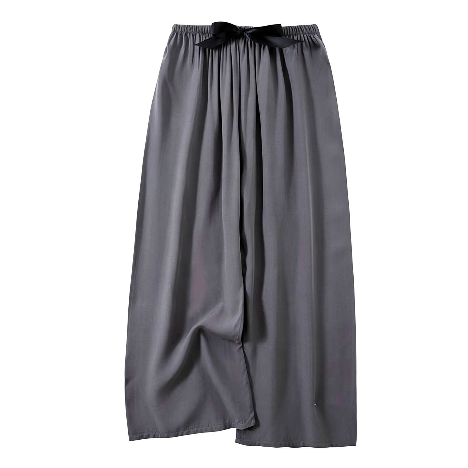 Costeam Womens Front Split Wide Leg Palazzo Pants Solid Color No ...