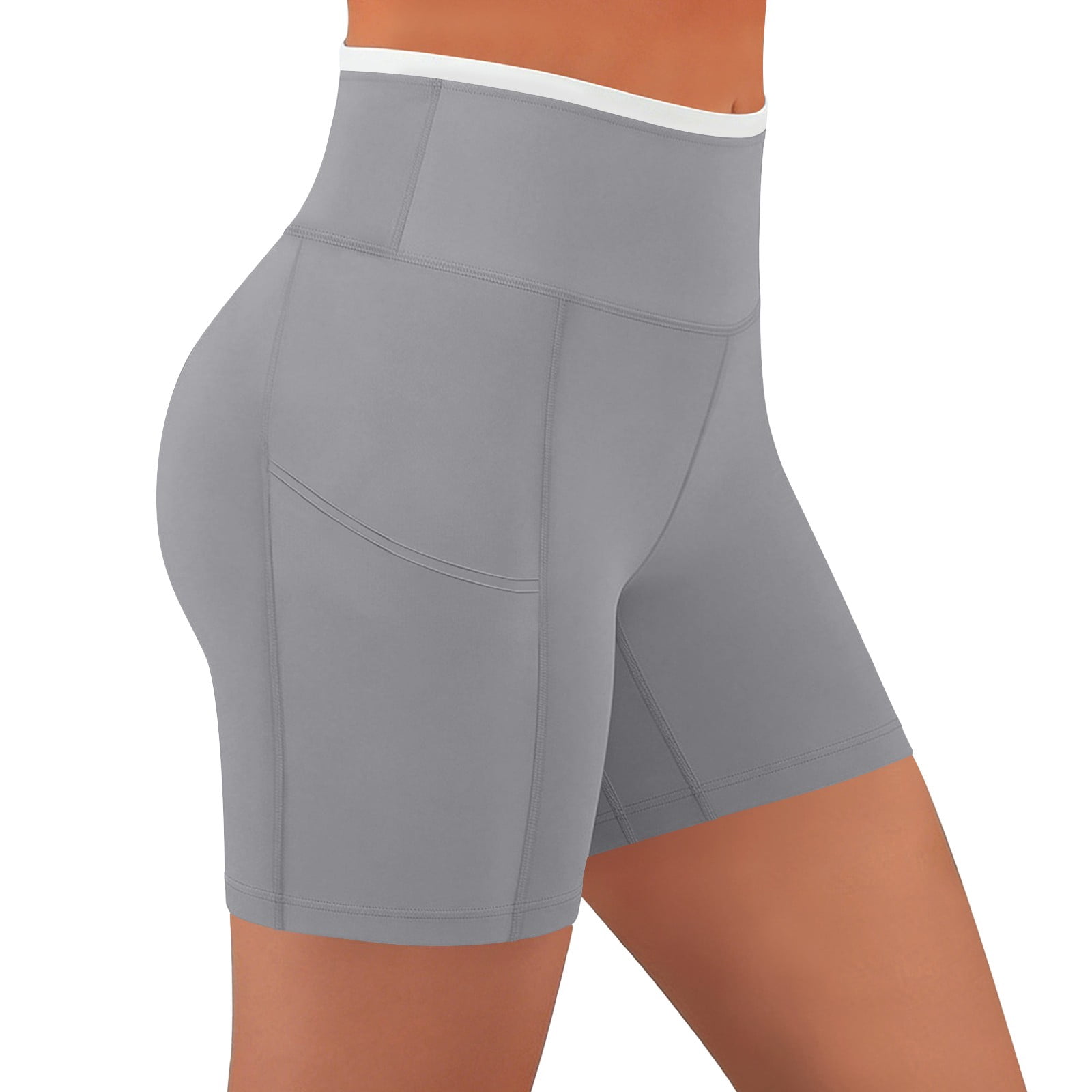 Costeam Womens High Waist Hip Lifting Stretch Yoga Shorts Sports ...