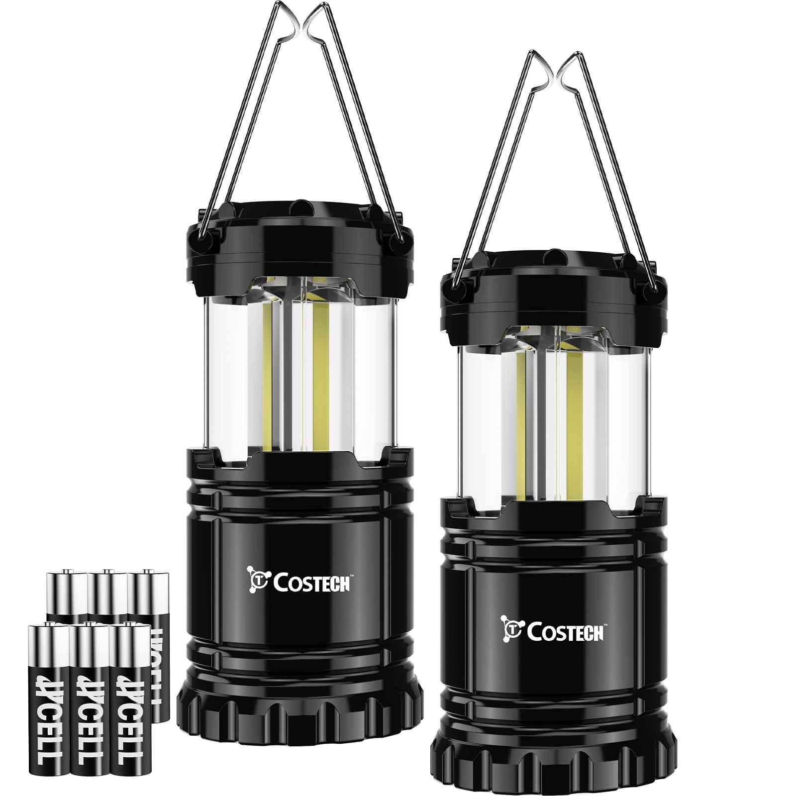 Costech Camping Lantern, Battery Powered Collapsible Light, IPX4 ...