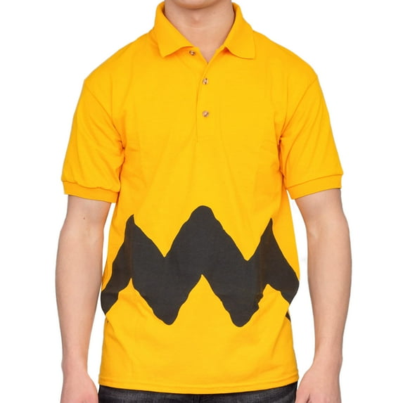 Costume Agent Charlie B Halloween Polo Shirt Yellow Zig Zag T-Shirt ...
