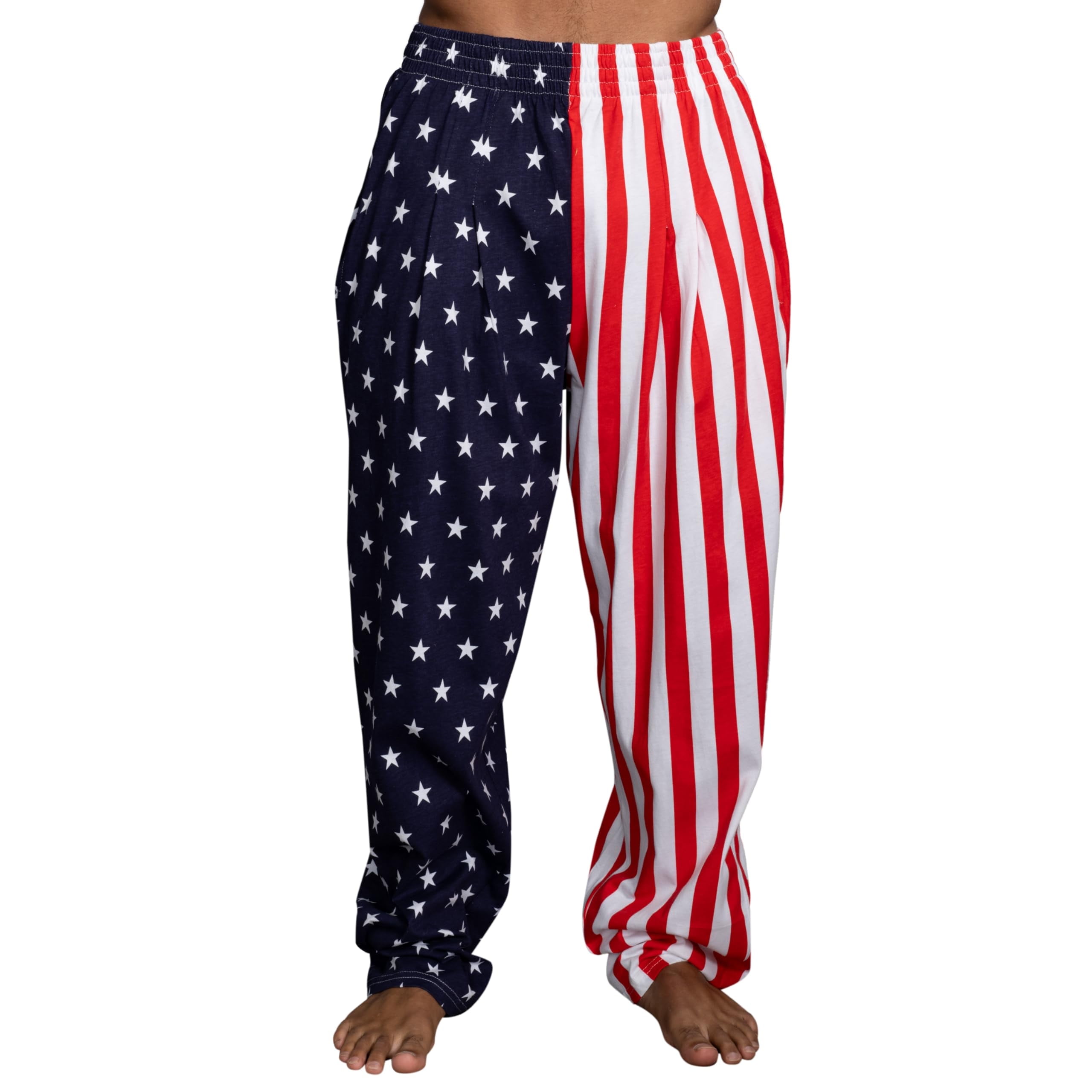 USA American Flag Pajamas Pants Patriotic Stars and Stripes Lounge ...