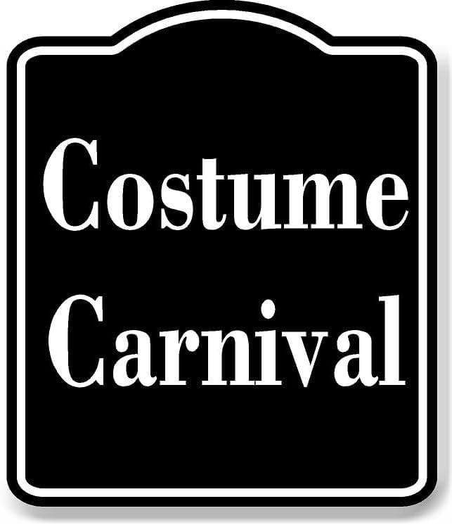 Costume Carnival BLACK Aluminum Composite Sign 15''x18'' - Walmart.com