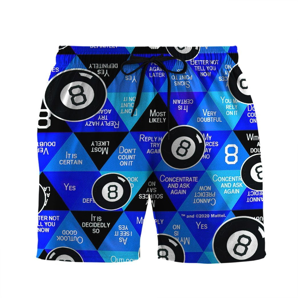 Costume Cosplay Pattern 3D Magic Eight Ball The Answers Custom Beach ...