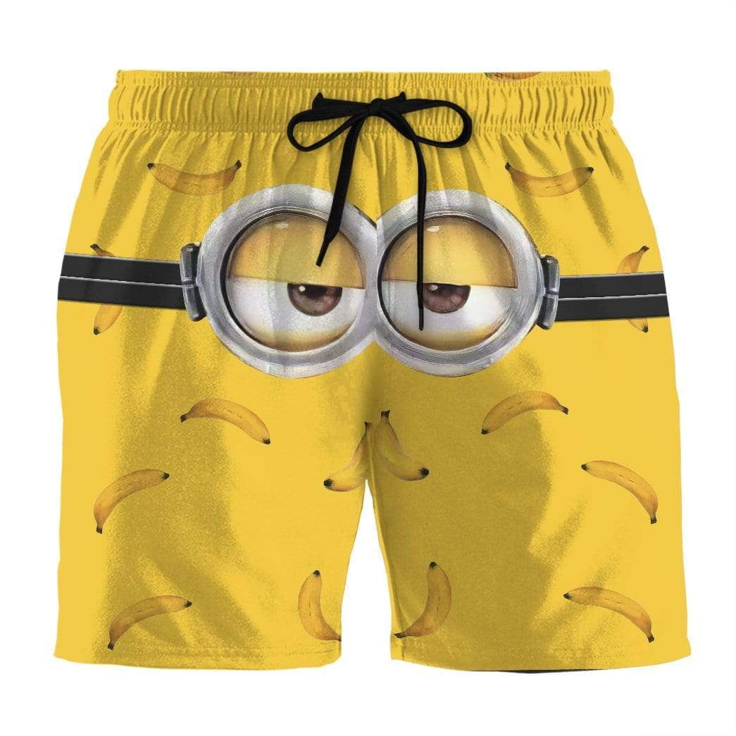 Costume Cosplay Pattern 3D Serious Minions Custom Summer Beach Shorts ...