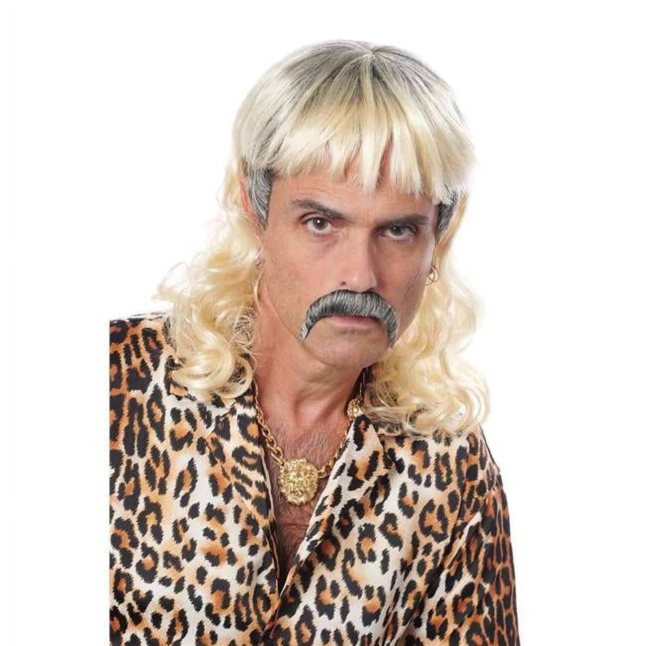 Costume Culture 21126 Tiger Mullet Moustache & Wig, Blonde - Walmart.com