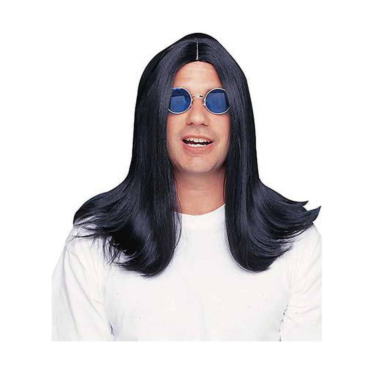 Costume Culture By Franco Llc 24682-08 Deluxe Black Unisex Parted Wig ...