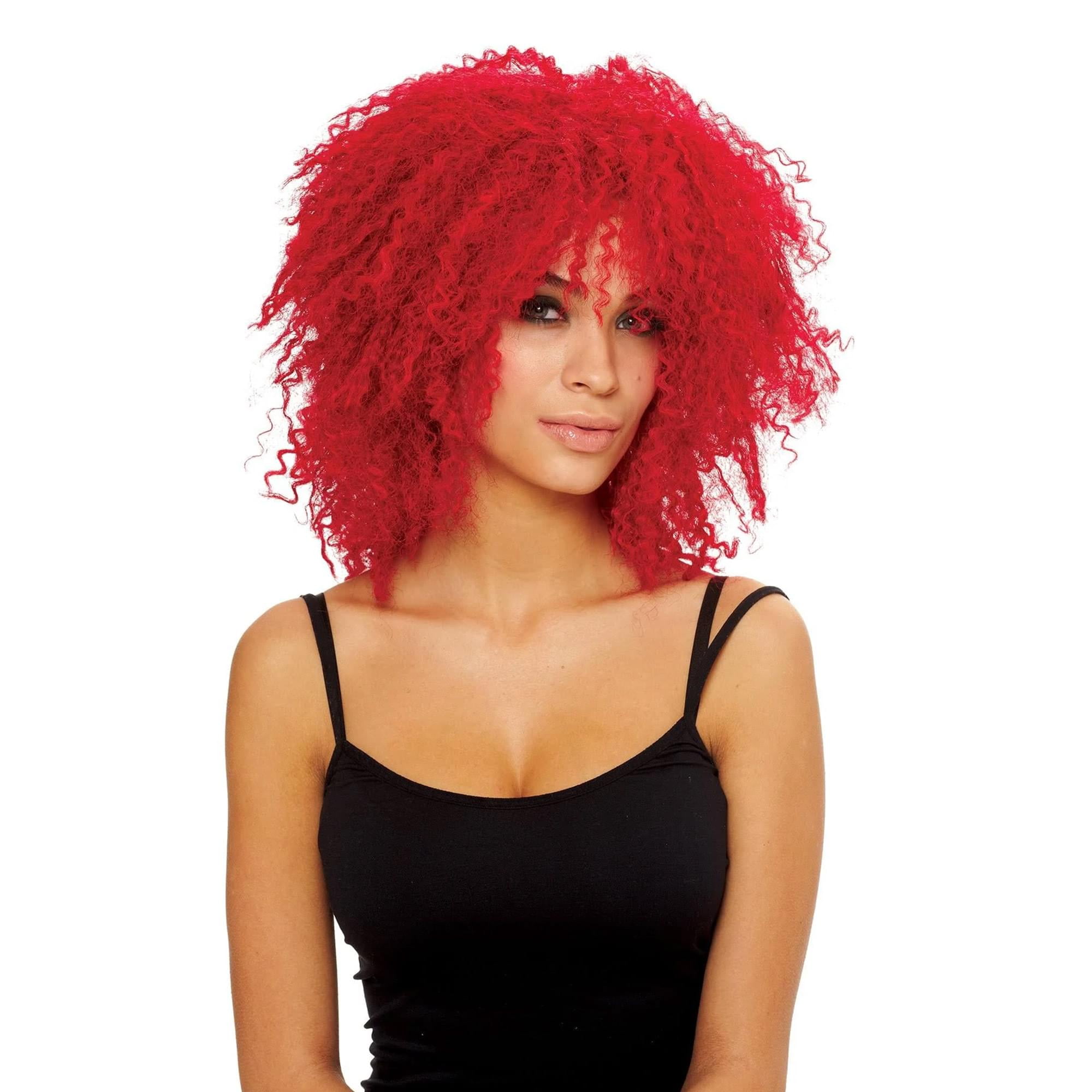 Costume Culture Womens Coolness Wig, Neon Red, One Size - Walmart.com