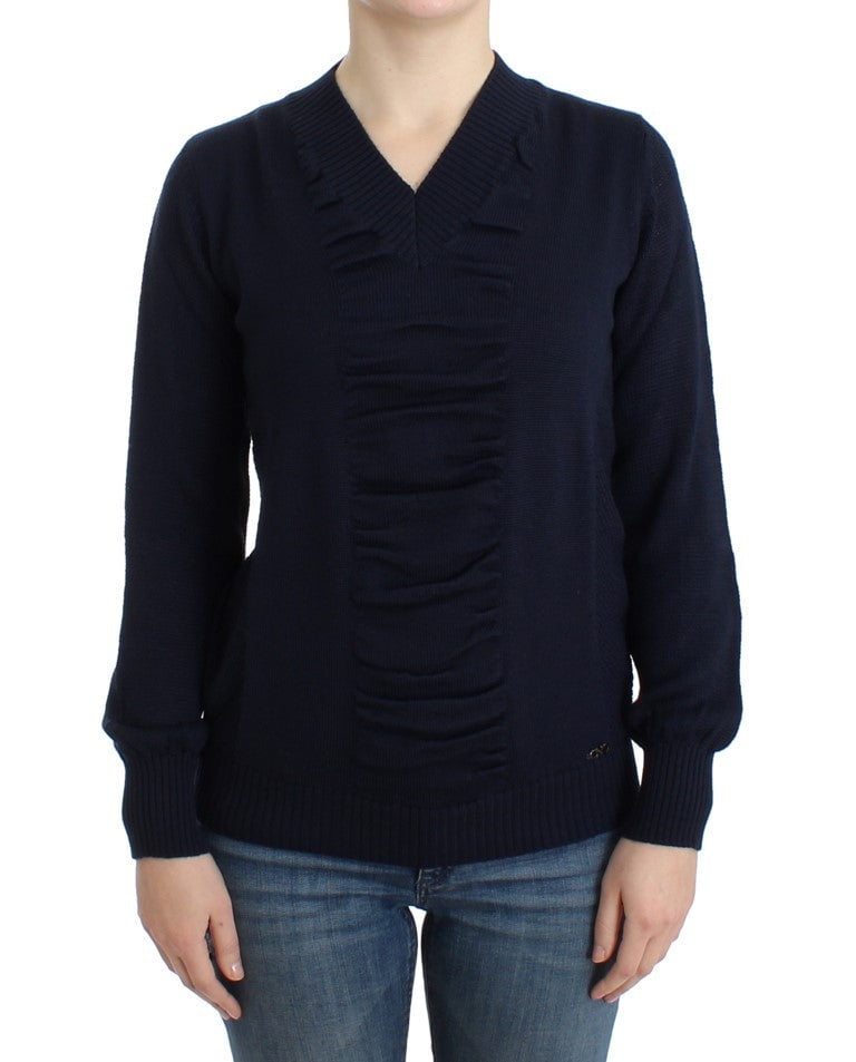 Costume National Elegant V-Neck Lightweight Sweater - Walmart.com