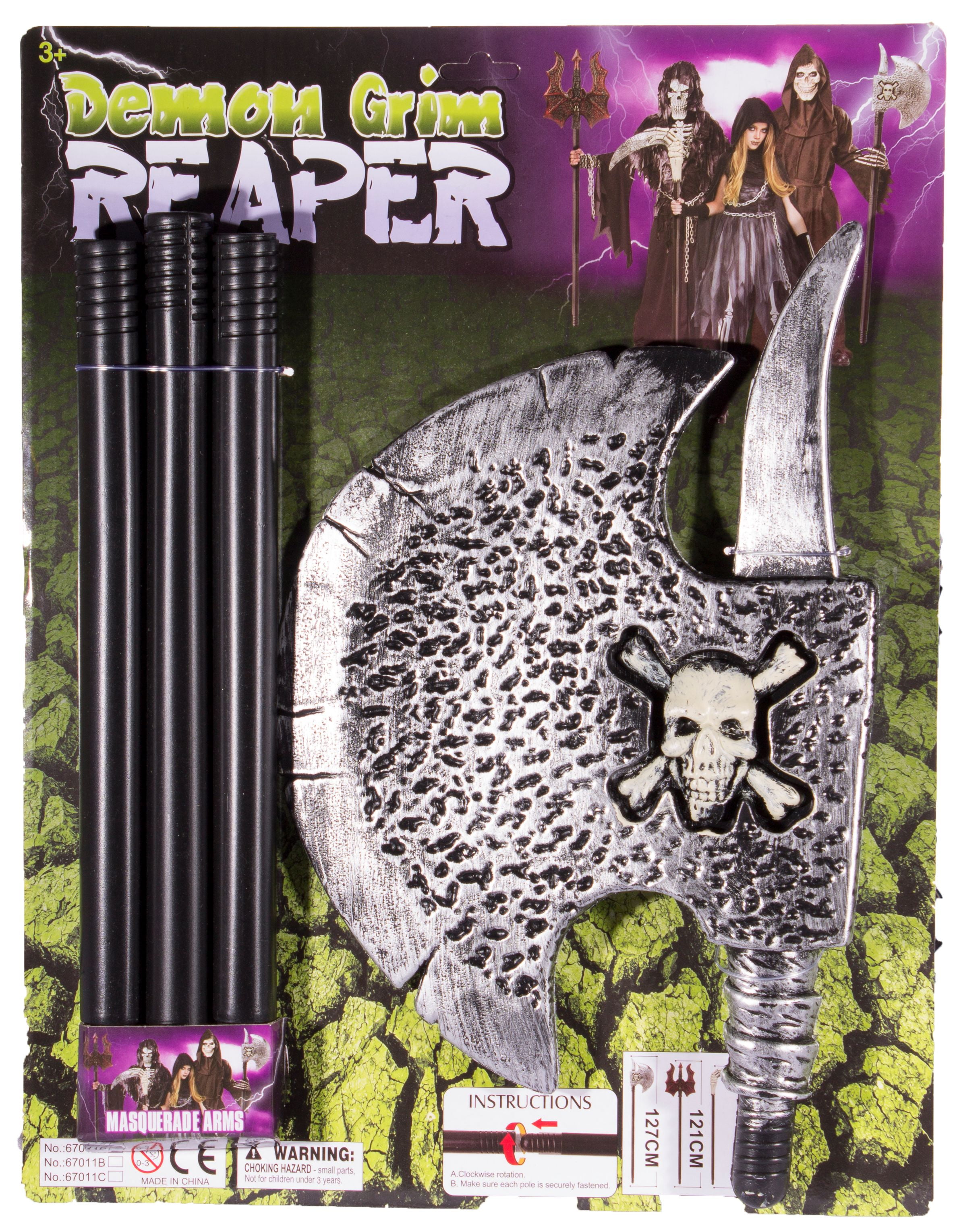 Reaper Axe - Skull - 50" - Collapsible - Plastic - Prop Costume ...