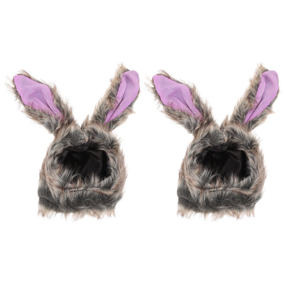 Costume Rabbit Hat Theme Purple Felt Cloth 2Pack 3.9x3.9x9.8in ...