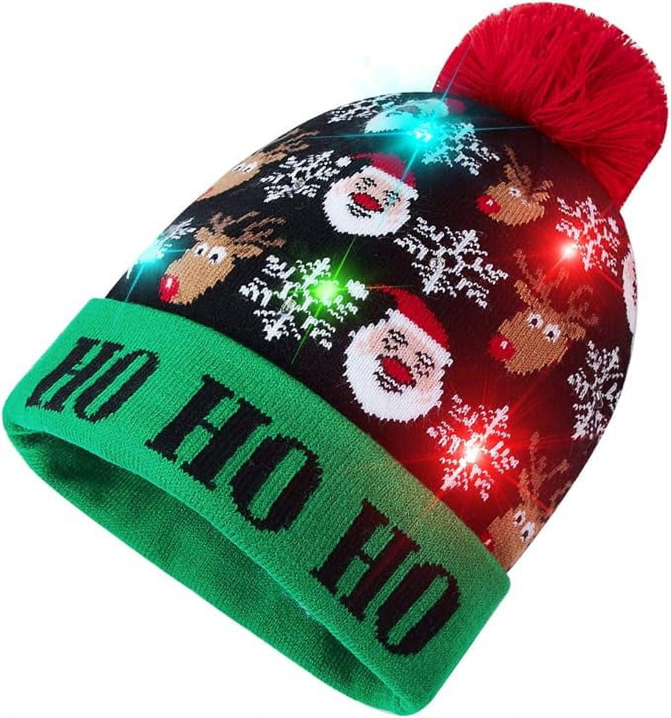 My Costume Wigs Unisex LED Light-up Christmas Novelty Sweater Hat ...
