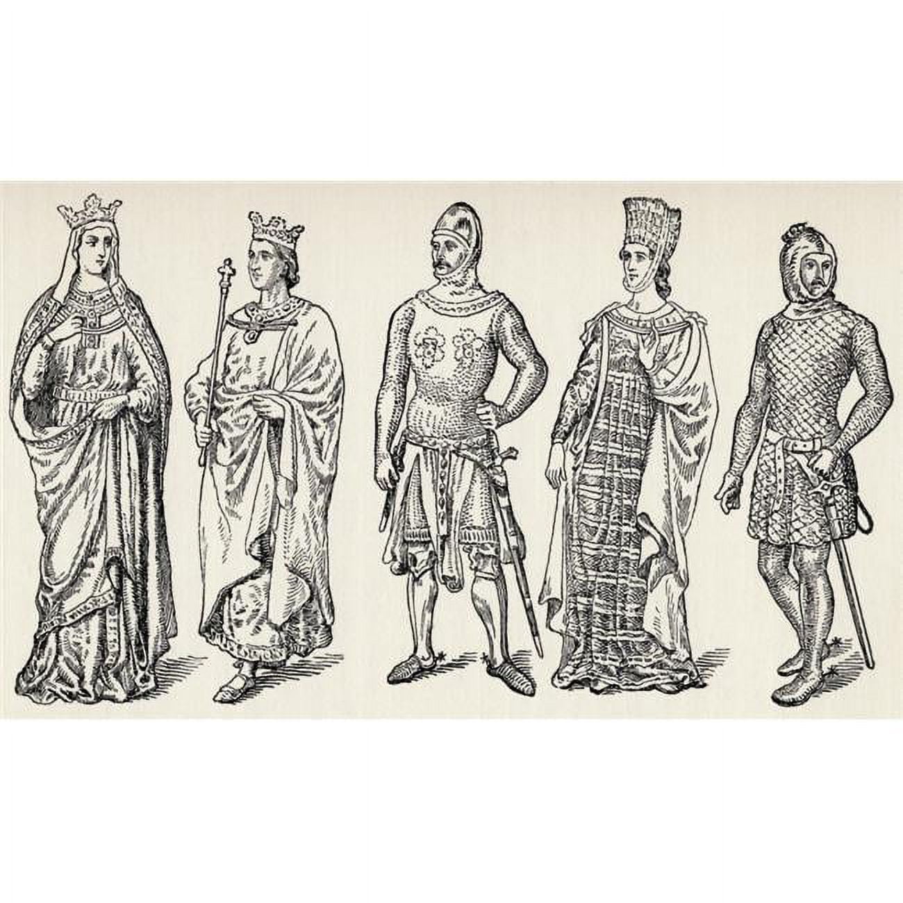 Costumes of the Thirteenth Century Spanish Kings & Nobles From the Book ...