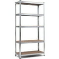Costway Large Sturdy Utility 5-Tier Adjustable Storage Rack, 71'' Heavy ...
